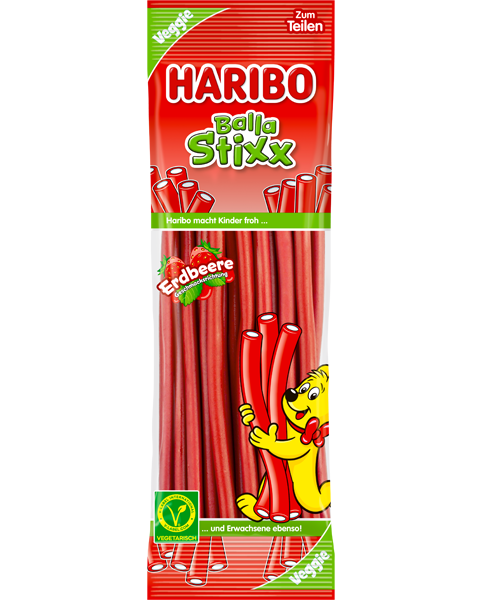 Balla Stixx strawberry veggie | HARIBO Online-Shop