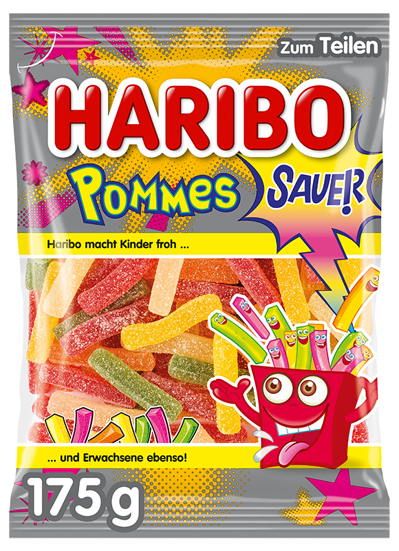 Pommes sauer 175g | HARIBO Online-Shop