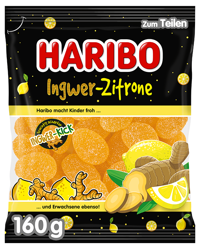 INGWER-ZITRONE | Bunte Vielfalt | HARIBO | HARIBO Online-Shop